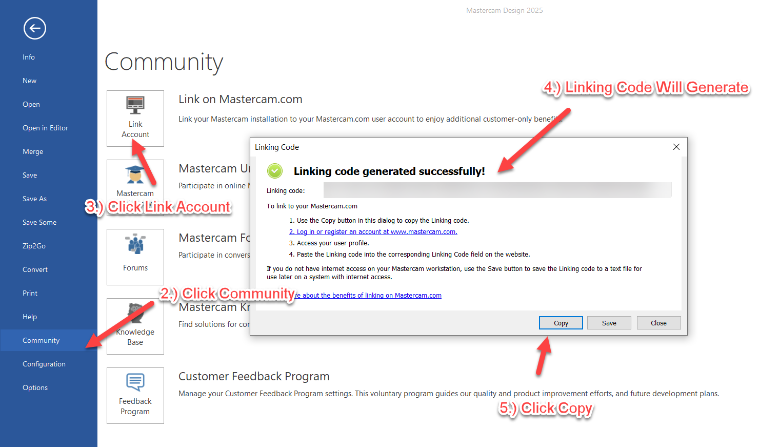 Creating My Mastercam account and linking license Creating My Mastercam account and linking license